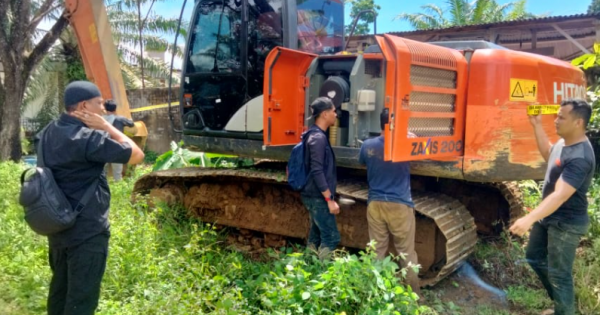 Gerebek Tambang Emas Ilegal, Polisi Amankan 6 Pekerja dan 1 Alat Berat