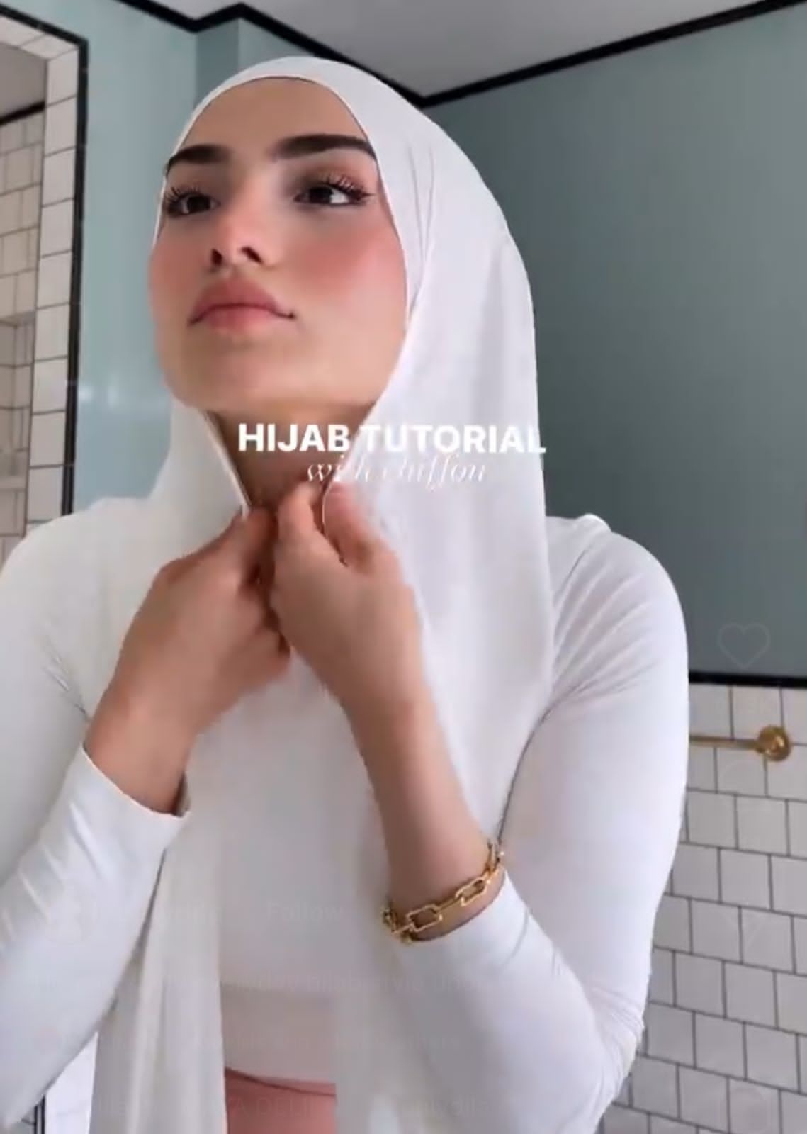 Lilit Pashmina Super Simpel, Hanya Butuh 2 Jarum Pentul