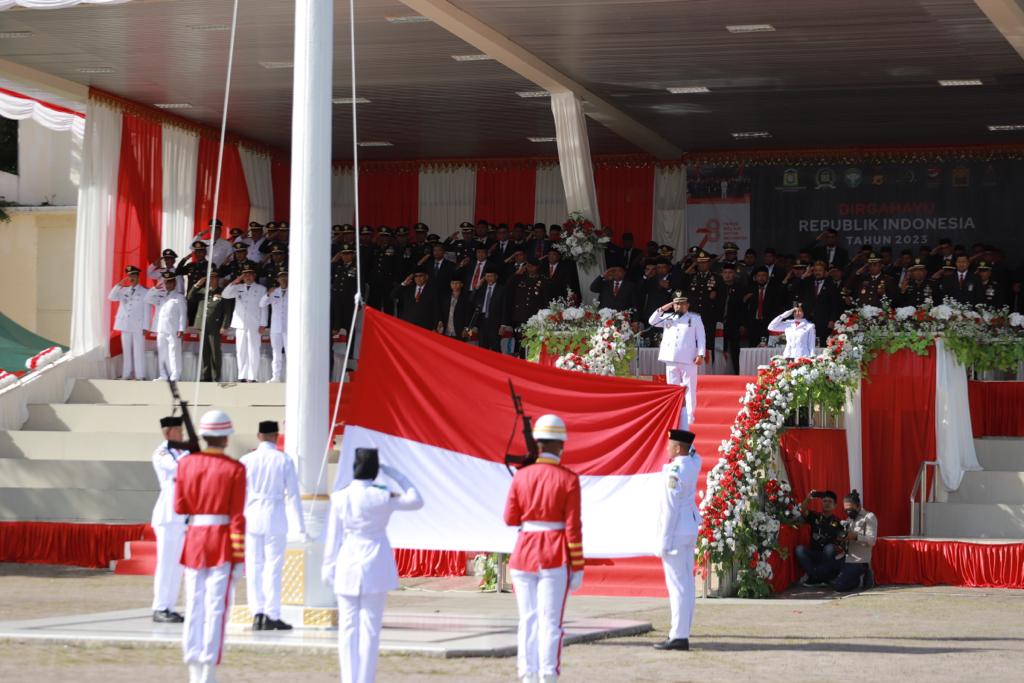 Pj Bupati Aceh Besar Jadi Irup Upacara HUT ke-78 RI