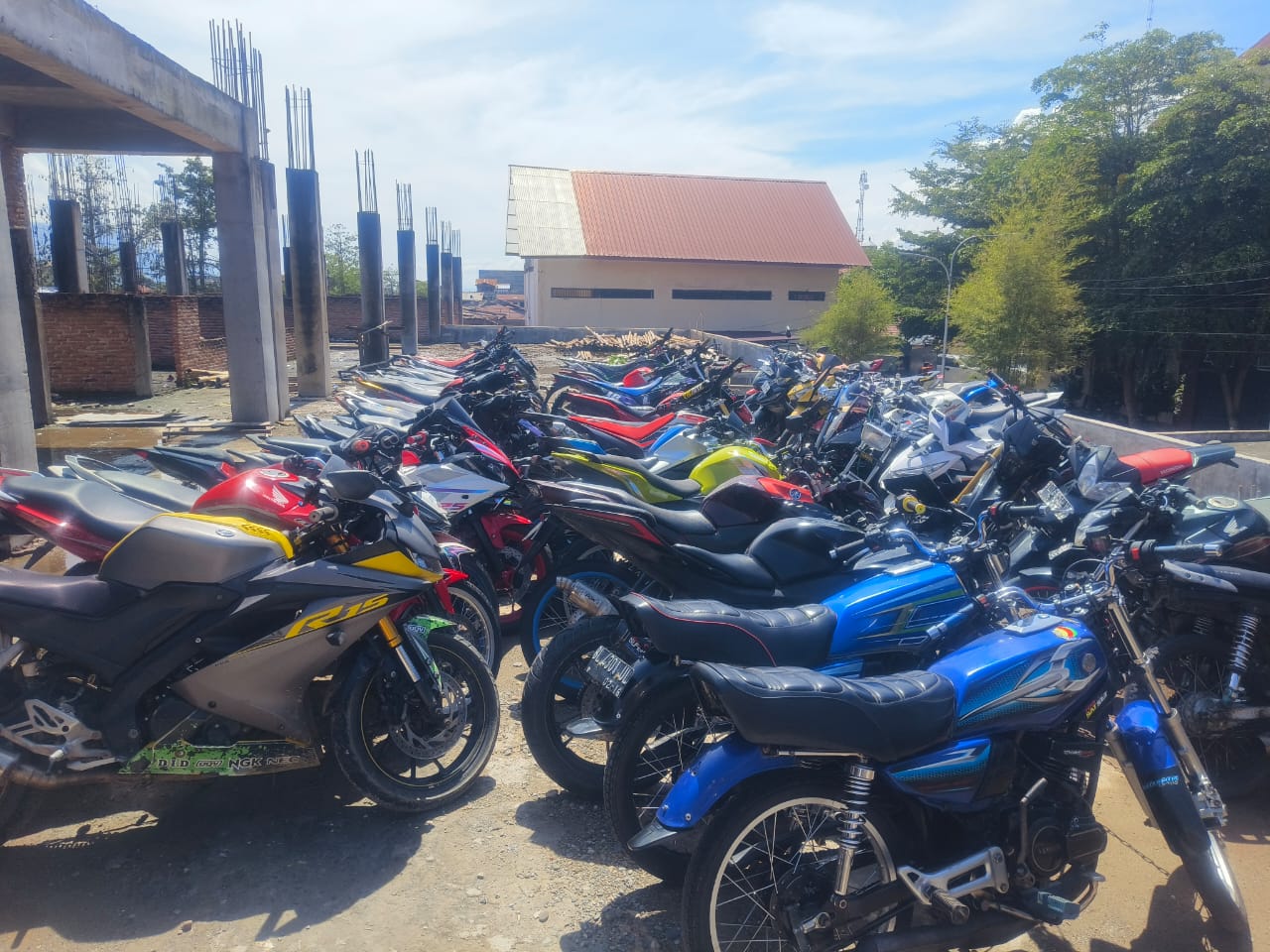 Puluhan Motor Pakai Knalpot Brong Diamankan saat Malam Tahun Baru di Agara